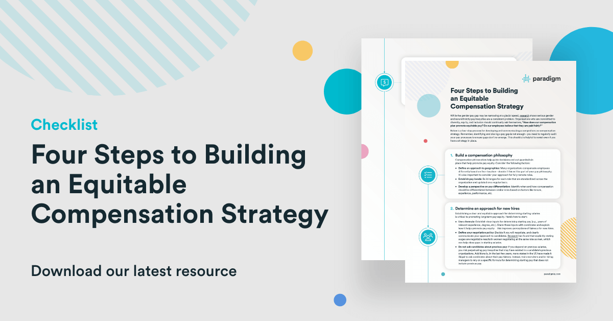 Four Steps to Building an Equitable Compensation Strategy