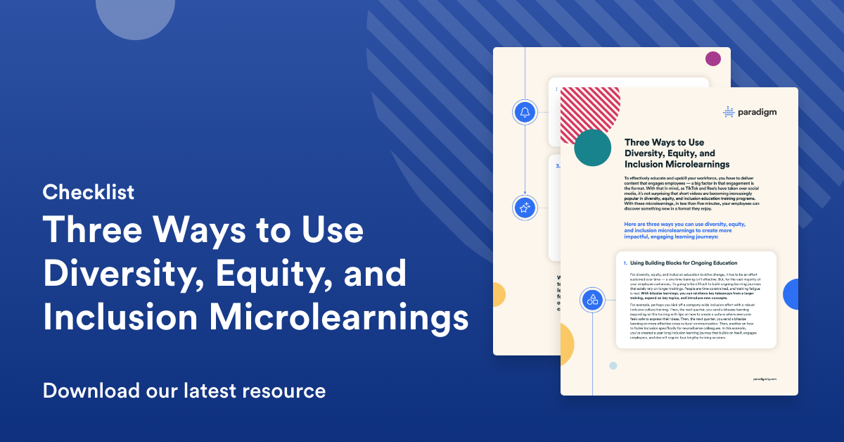 Three Ways to Use Diversity, Equity, and Inclusion Microlearnings